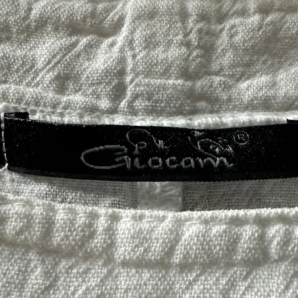 Glocam | Tops | Chic White Womens Tunic With Embroidery | Poshmark